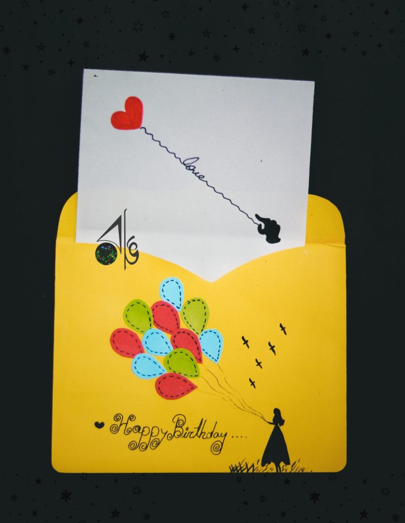 Birthday Envelope Chirkutt Set 4 - Rung