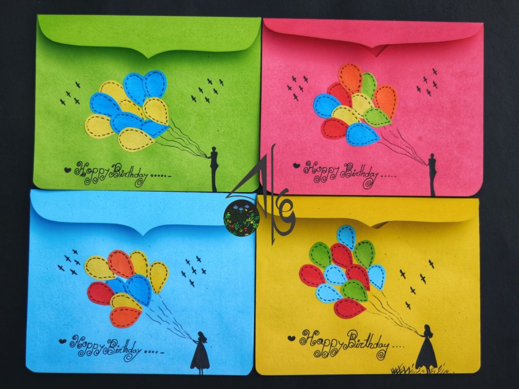 Birthday Envelope Chirkutt Set 1 - Rung